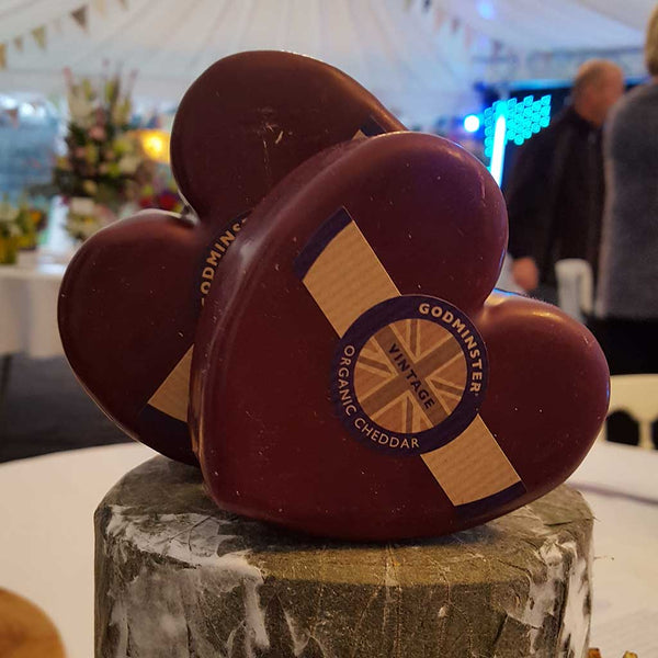 Godminster Organic Cheddar, hearts and circles! – The Mousetrap Cheese Shop