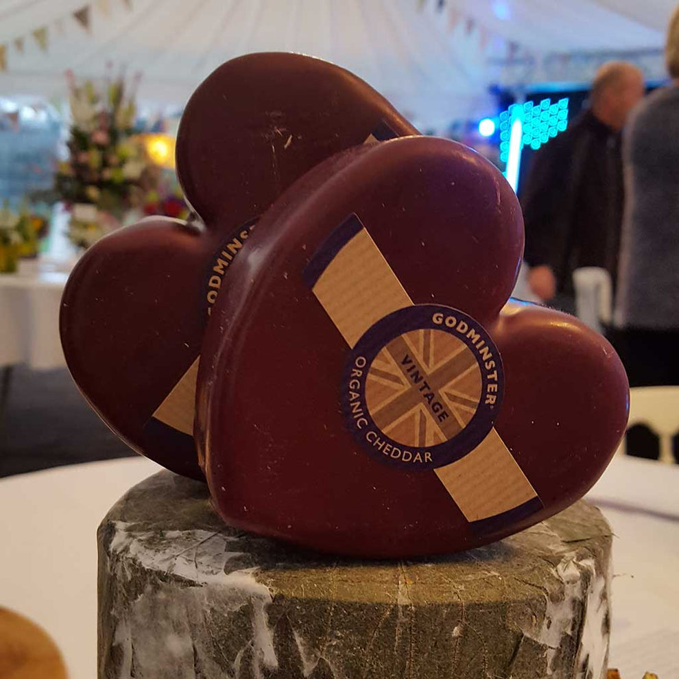 Godminster Organic Cheddar, hearts and circles! – The Mousetrap Cheese Shop